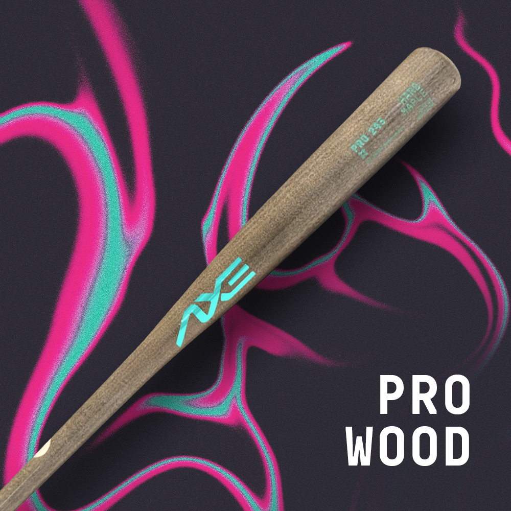 Axe™ Wood Baseball Bats - Pro Wood & Ink Dot Models