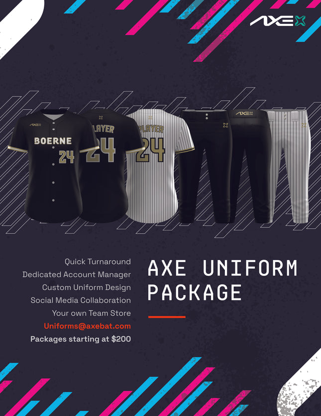 Axe Baseball and Softball Custom Uniforms